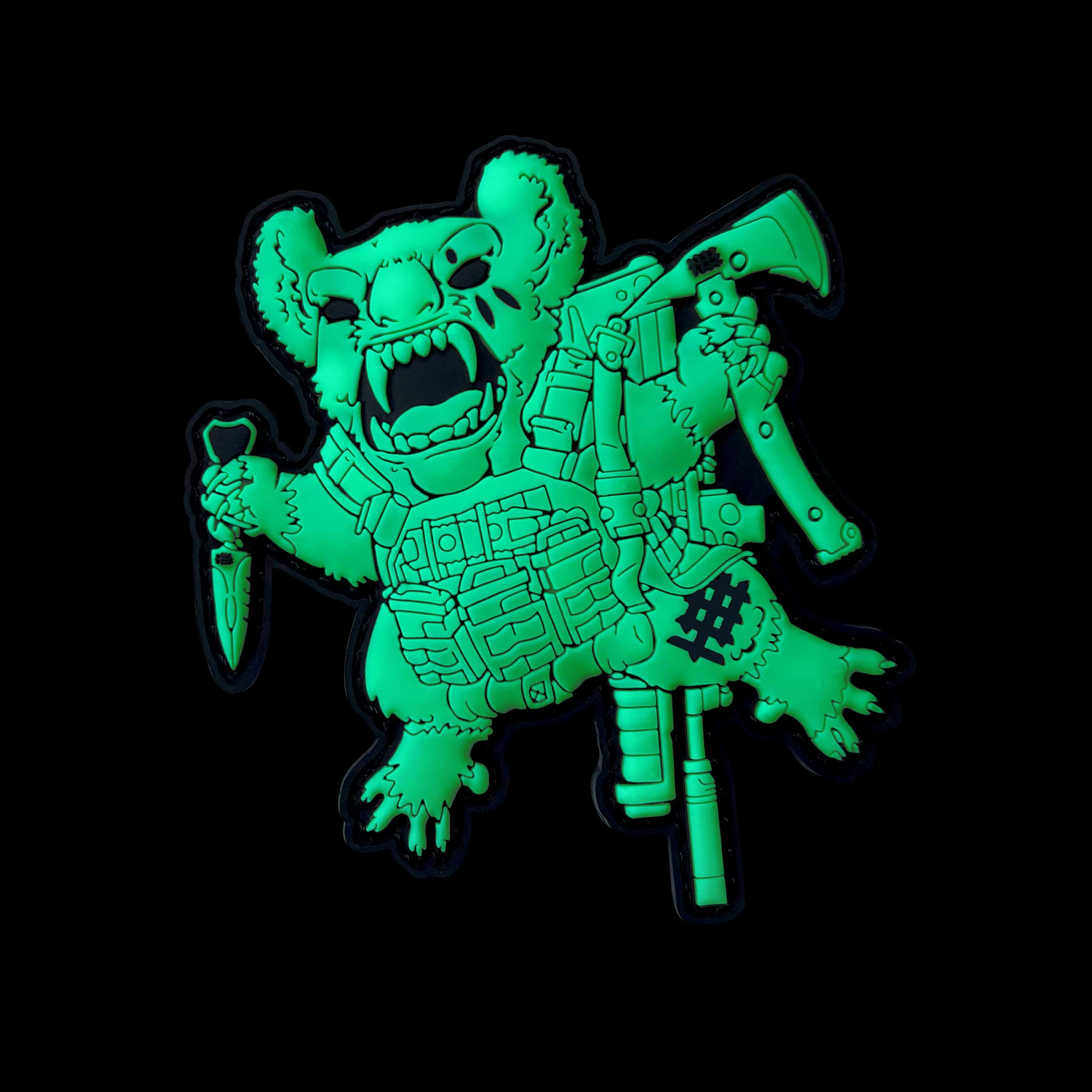 GITD Drop Bear Morale Patch 2024 | Melbourne | Halfbreed Blades